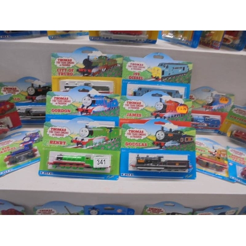 43 sealed Ertl diecast Thomas the Tank engine toys.,