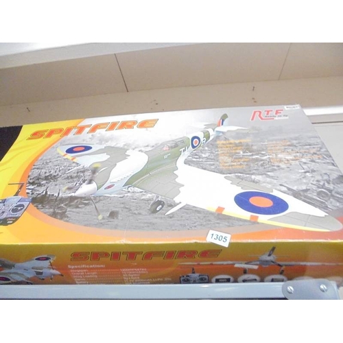A boxed Dynam RTF ready to fly RC radio control spitfire.