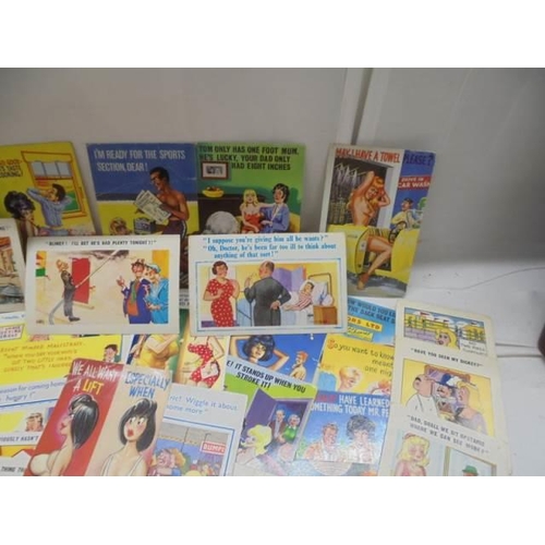 Approx. 65 mixed producers inc. Bamforth slim comic series, coastal ...