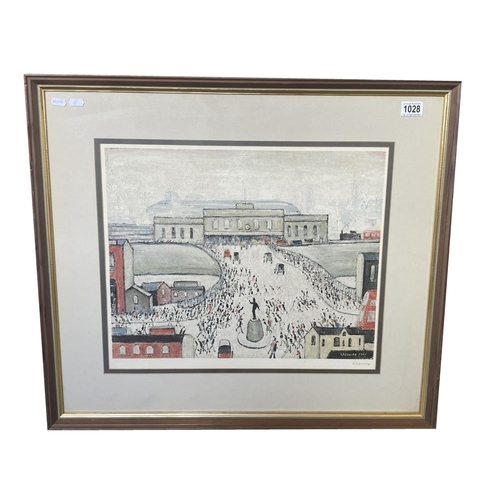 L.S Lowry (1887 - 1976) - Station Approach signed Limited Edition print ...