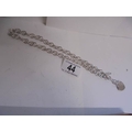 A good heavy silver chain, 48cm long, 52 grams.
