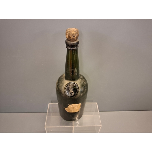 Rare early blown comet wine bottle, France circa 1811 in olive green ...