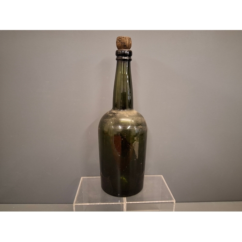 Rare early blown comet wine bottle, France circa 1811 in olive green ...