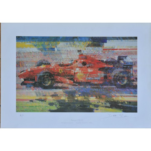 DEXTER BROWN ARTISTS PROOF OF FERRARI 310 F1 CARArtist's own proof of ...