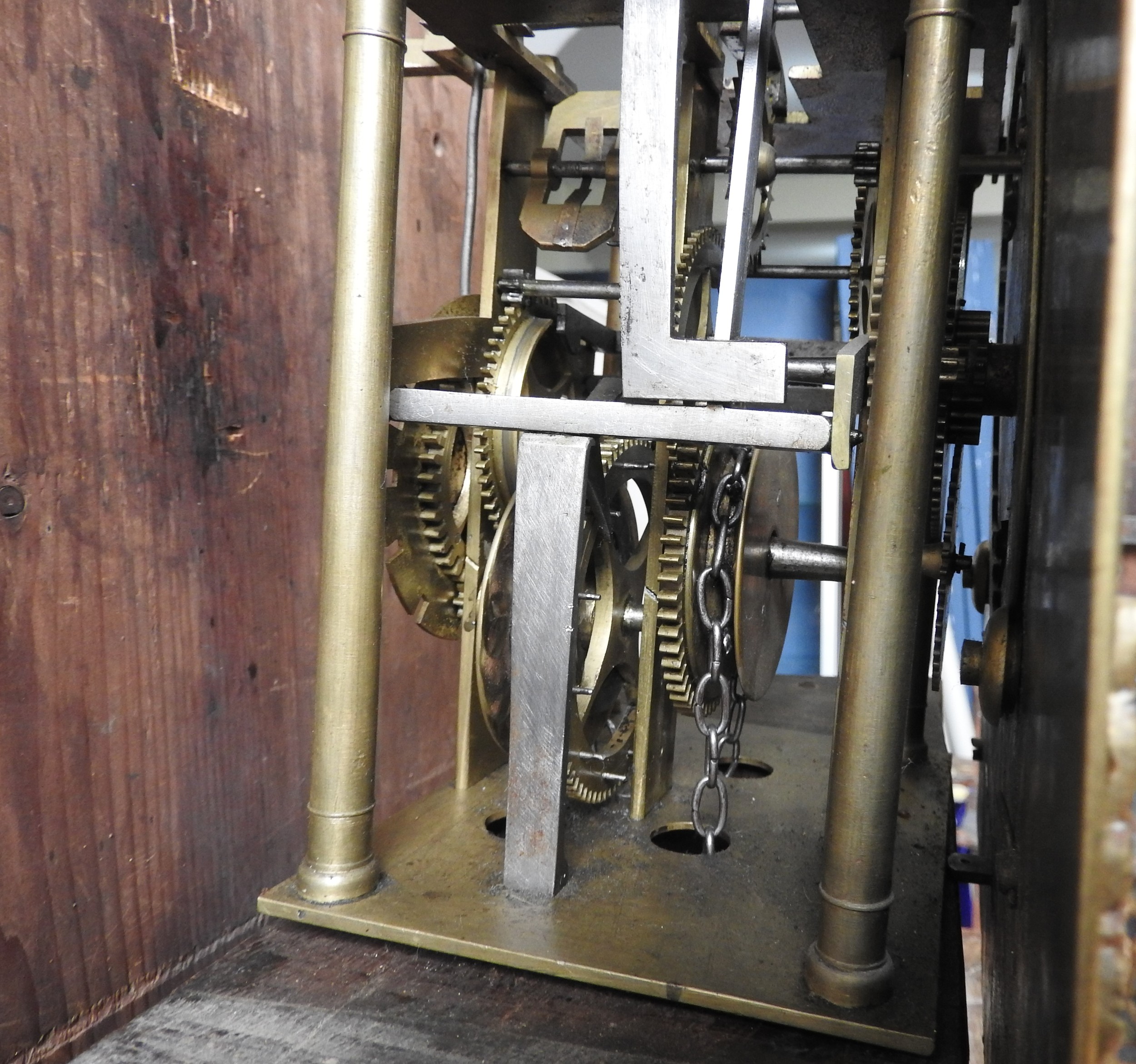 A GEORGE III 30 HOUR CLOCK MOVEMENT, CIRCA 1760by Edward Bilbie, Chew ...