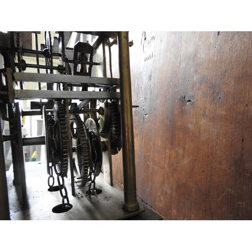 A GEORGE III 30 HOUR CLOCK MOVEMENT, CIRCA 1760by Edward Bilbie, Chew ...