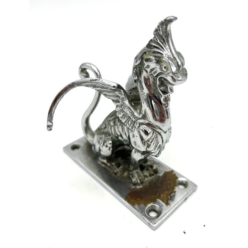 PLATED BRONZE GRIFFIN CAR MASCOTChrome plated bronze mascot of the ...