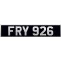 FRY 926'FRY 926', UK Vehicle Registration Number, held on DVLA V778 ...