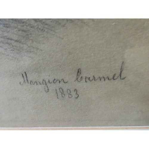 THREE FRENCH SCHOOL PASTEL PORTRAITS (MANGION)glazed and framed54 cm x ...