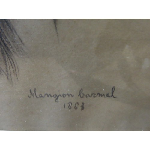 THREE FRENCH SCHOOL PASTEL PORTRAITS (MANGION)glazed and framed54 cm x ...