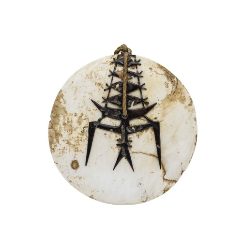 A GOOD SOLOMON ISLANDS/SANTA CRUZ TEMA BREAST PLATE the disc fashioned ...