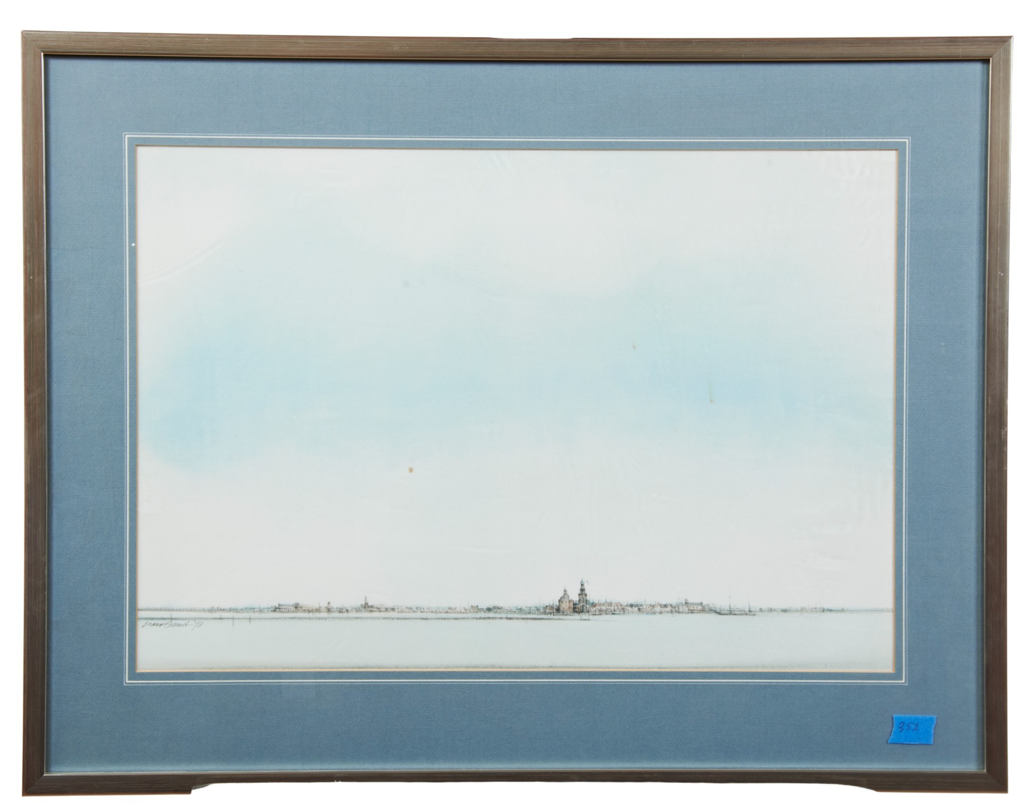 FELICIANO SIEWERT (DUTCH, b.1942) 'ENKHUIZEN'watercolour, signed and dated in lower left, framed43.5