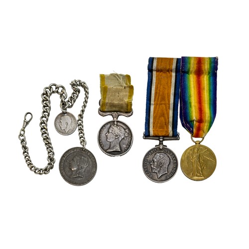 A CRIMEAN WAR MEDAL TO JACOB BATES, BADLY WOUNDED AT SEVASTOPOL WITH ...