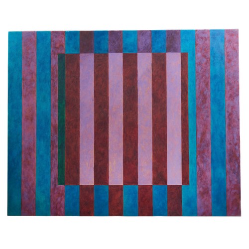 SANDRA PORTER R.W.A (b.1957) 'SHIFT RECTANGLE' OIL PAINTING ON CANVAS ...