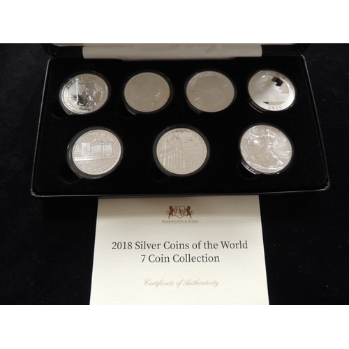 2018 silver Coins of the World, seven coin collection published by ...