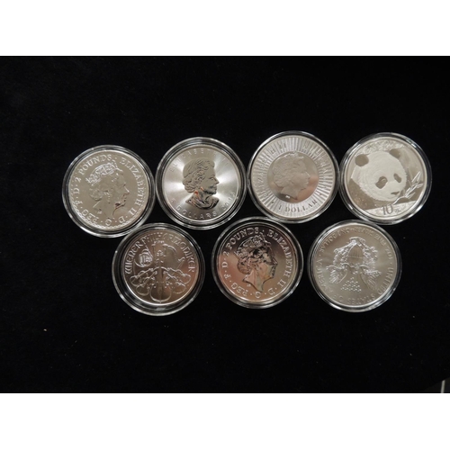 2018 silver Coins of the World, seven coin collection published by ...