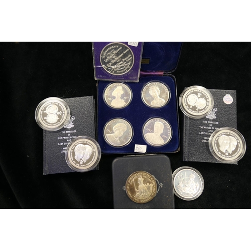 Pobjoy Mint Silver Jubilee four medal set and other commemorative ...