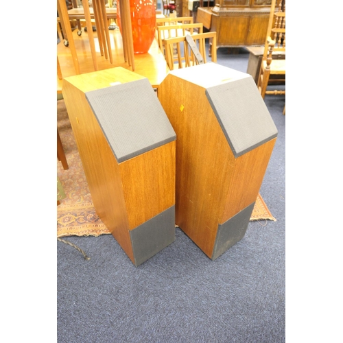 Pair of Lowther dual position Acousta Enclosure speakers, height 84cm ...