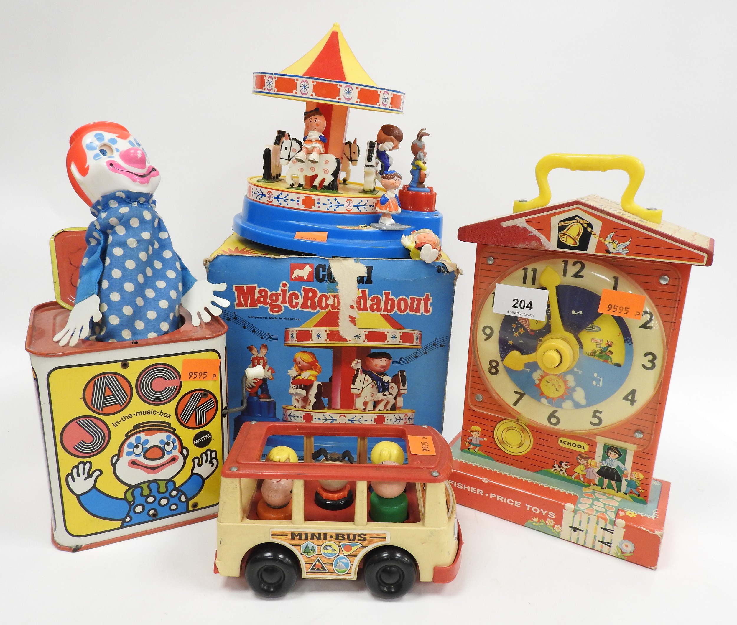 Vintage children's toys including Corgi Magic Roundabout, Mattel Jack ...
