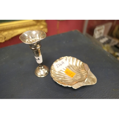 Silver bud vase, Birmingham 1963, height 10.5cm, weight approx. 30g ...