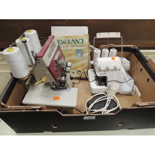 Riccar RL-330 overlock sewing machine and a Sewland overlocking machine (2)