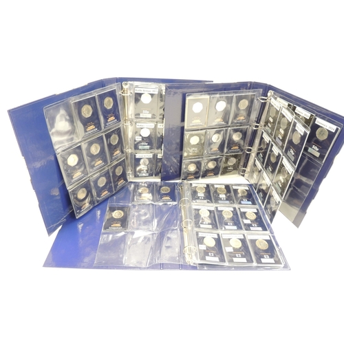 Album of commemorative £2 coins (14), and two albums of 50p ...