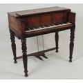 William IV mahogany melodeon, un-named circa 1835, seven octave 56 key ...