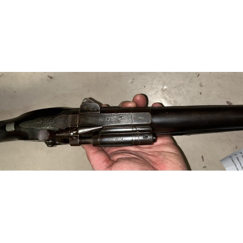 A 19th century rifle by Thomas Turner Fisher, Birmingham, converted ...
