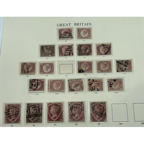 GB: QV, 1d Black, 2 examples and a selection of 1d Red and 2d Blue ...