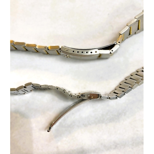 A pair of original Omega watch bracelets, reference 1416 and 1168 (1168 ...