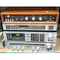 Two Marantz stacking pieces and a selection of Pioneer stacking music items