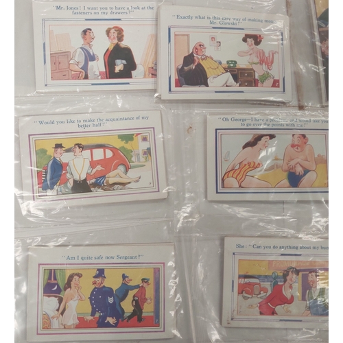 Mid century risque postcards, 11 different postcards, approx. 10 of ...