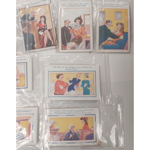 Mid century risque postcards, 11 different postcards, approx. 10 of ...