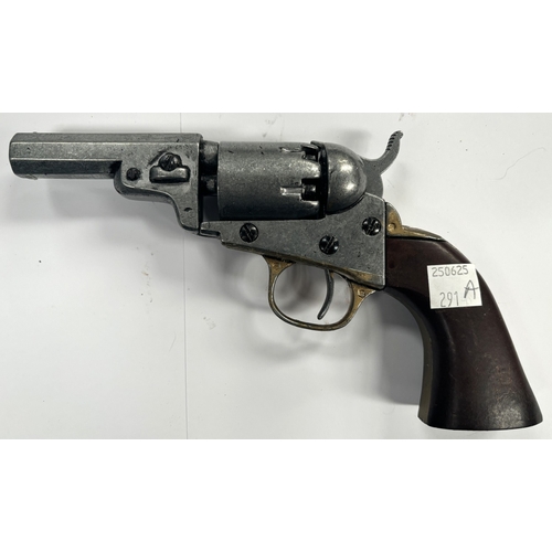 A Gamo .177 air pistol and a model of a small revolver