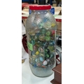A collection of late 19th/early 20th century marbles, some with pontil ...
