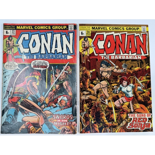 Marvel Comics - 'Conan the Barbarian' #23 (condition issues) and 24
