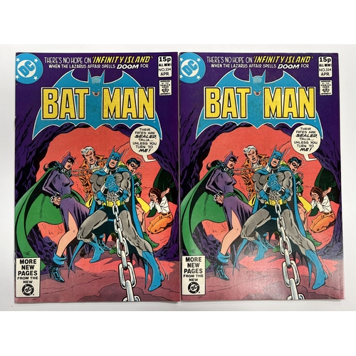 D C Comics: Batman 327, 328 x 2, 329, 330 x 2, 331, 332, 333 x 2, 334 x 2, 335 x 2 336, 337 x