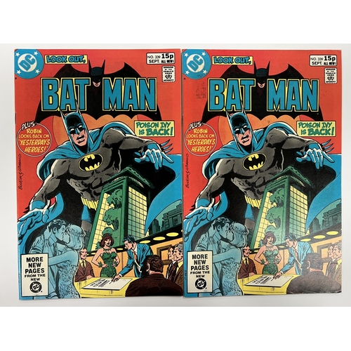 D C Comics: Batman 339 x 4, 340 x 2, 341 x 2, 342, 343, 344 x 2, 345 x ...