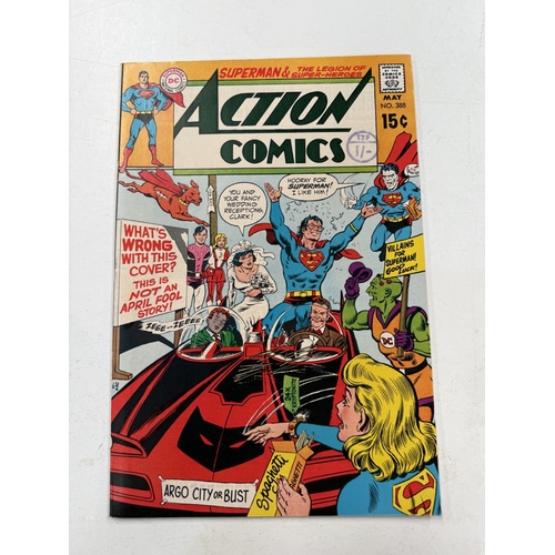 DC Comics: Action Comics #378, 379, 381, 384, 385, 386, 387, 388, 389 ...
