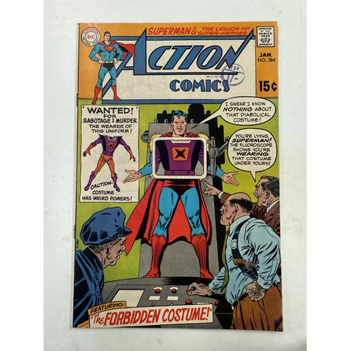 DC Comics: Action Comics #378, 379, 381, 384, 385, 386, 387, 388, 389 ...