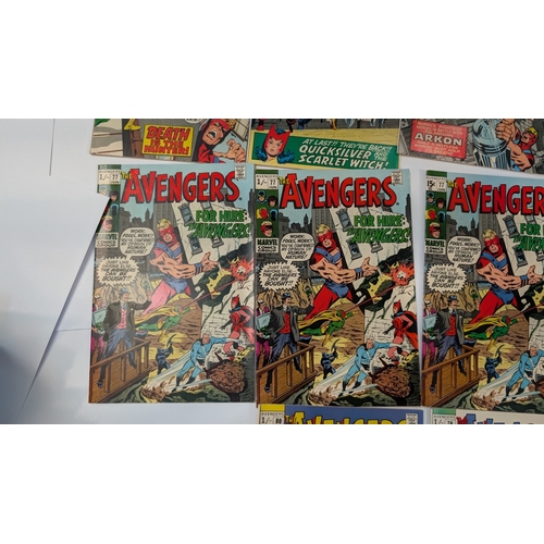Marvel Comics: The Avengers # 74, 75, 76 x 2, 77 x 3, 78, 79, 80