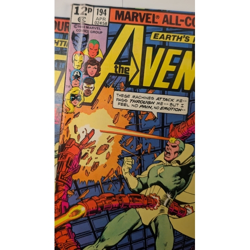 Marvel Comics: The Avengers # 186, 187 x 2, 188, 190, 191, 193, 194 x 3 ...