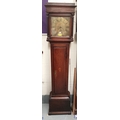 An 18th century oak-cased cottage longcase clock with square top hood ...