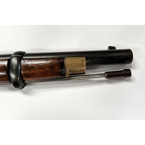 A Whitworth Pattern rifle with bullet mould and bullets, unusually ...