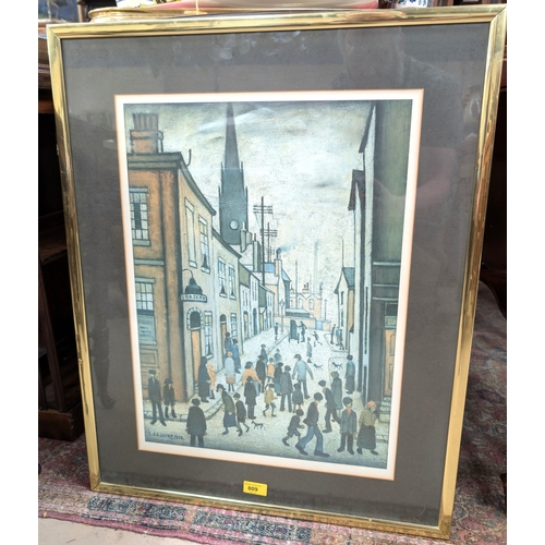 LAWRENCE STEVEN LOWRY, a limited edition colour lithograph print "The ...