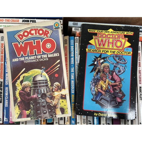 A collection of approx. 35 Dr Who books