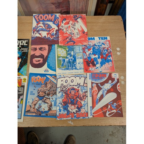 FOOM, First Issue, Spring 1973, issues 5 - 11, Amazing World of DC ...