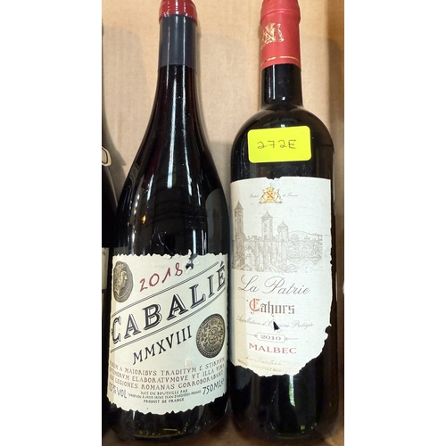 Six bottles of French red wine including Cote-du-Rhone Gigondas 1989 ...