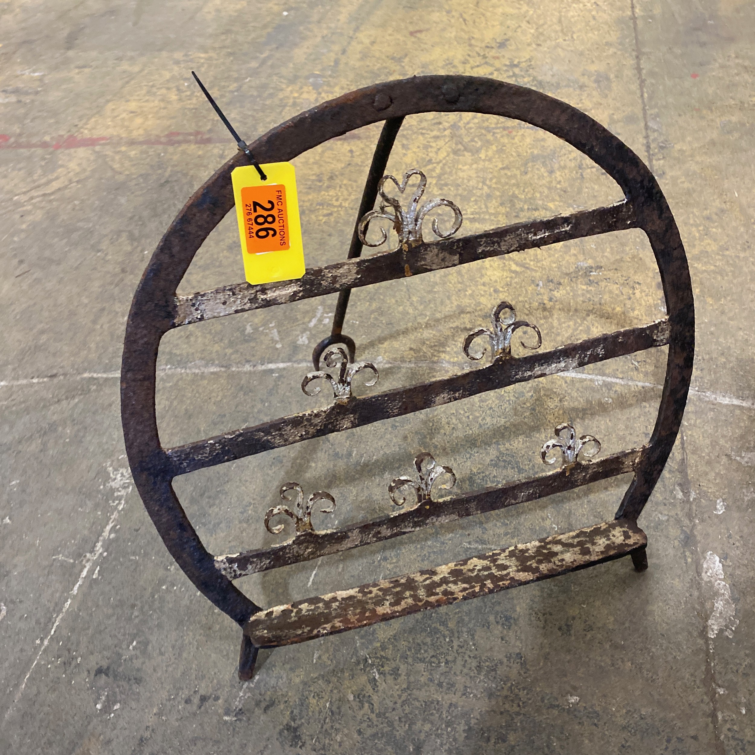 Old Irish Wrought Iron Harnen Stand