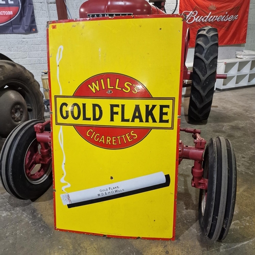 Wills Gold Flake Cigarette Enamel Sign